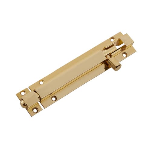 Barrel Bolt 75mm - POLISHED BRASS