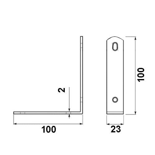 Corner Bracket 100 x 100mm
