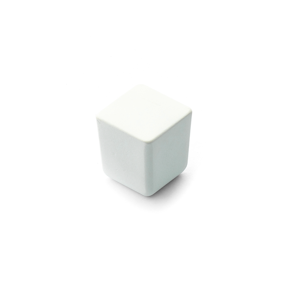 Castella URBANE [Dune] 25mm Square Knob Matt White [CAS734]