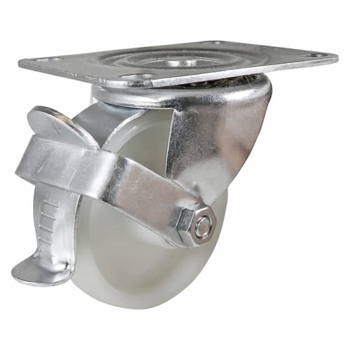 Castor 75mm NYLON SWIVEL BRAKE I12W02G75 Overall Height-95
