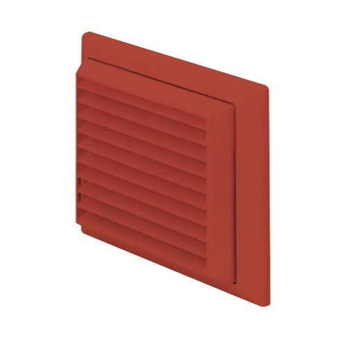 DUCTING Wall Vent with Flyscreen 125mm - TERRACOTTA