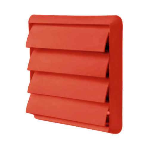 DUCTING Wall Vent with Gravity Flaps 125mm - TERRACOTTA