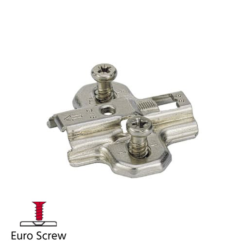 Hettich INTERMAT Euro-Screw HINGE PLATE - 8mm